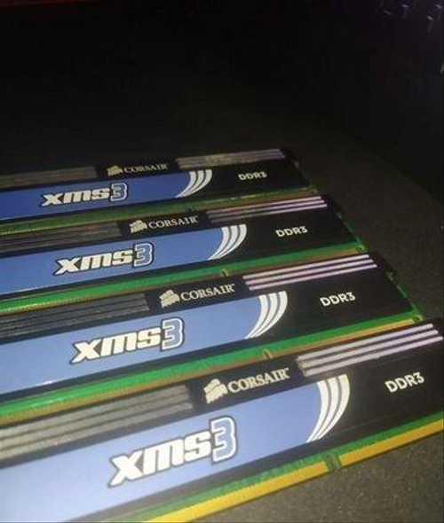 Оперативная память Corsair xms3 ddr3 2000mhz 4x2GB