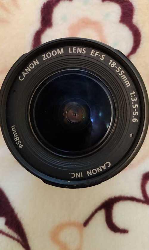 Объектив Сanon zoom lens EF-S 18-55 mm