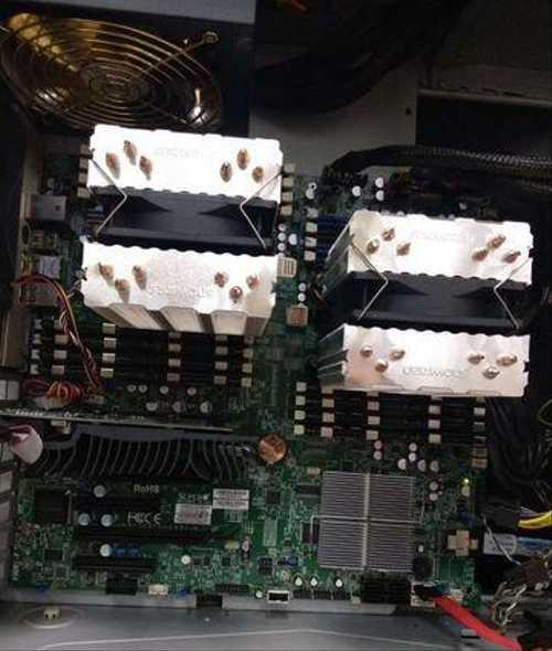 Тихий сервер Supermicro X9DR3-F E5-2650v2 64Gb