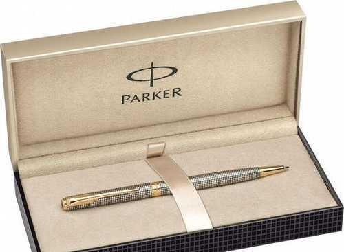 Шариковая ручка Parker серебро с позолотой
