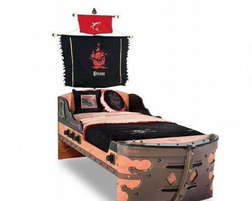 Кровать-корабль Cilek Black Pirate