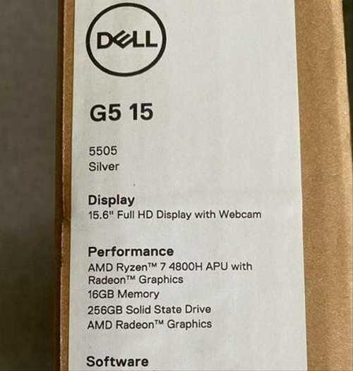Ноутбук новый Dell G5 15 SE 5505