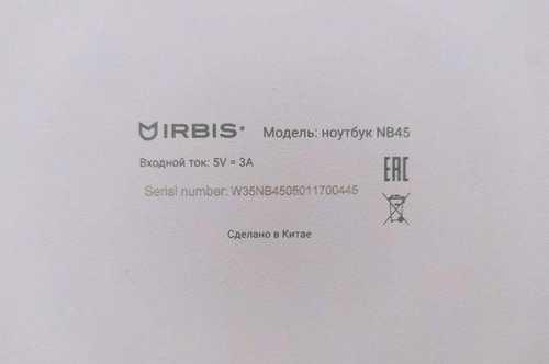 Ноутбук Irbis NB45
