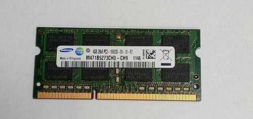 Оперативная память So-Dimm DDR III, Samsung 4Gb
