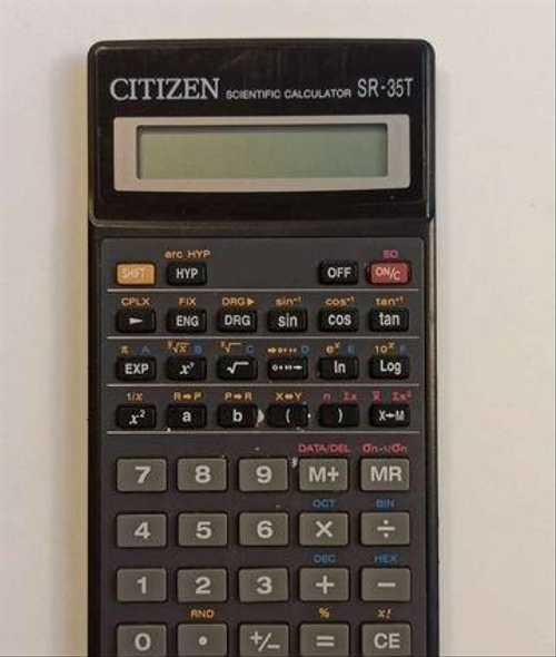 Калькулятор инженерный citizen cr-35t