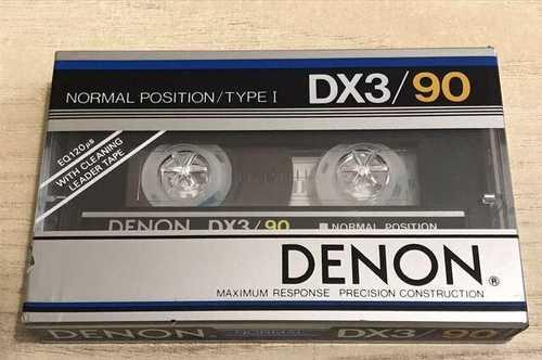 Аудиокассета Denon DX3/90 (Made in Japan) 1983 год