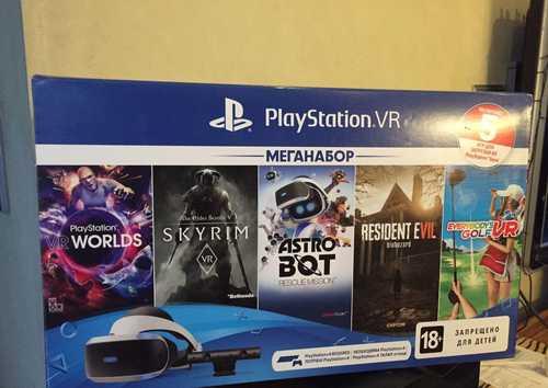 Новый Шлем Sony PlayStation 4 VR Mega Pack Ростест