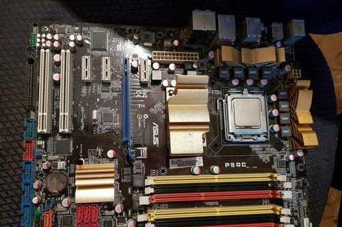 Материнская плата Asus P5QC 775 DDR2/DDR3 1333 мгц