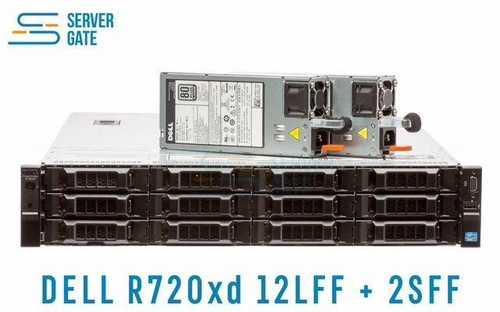 Сервер dell R720 12LFF 2SFF 2x E5-2640v2 16GB