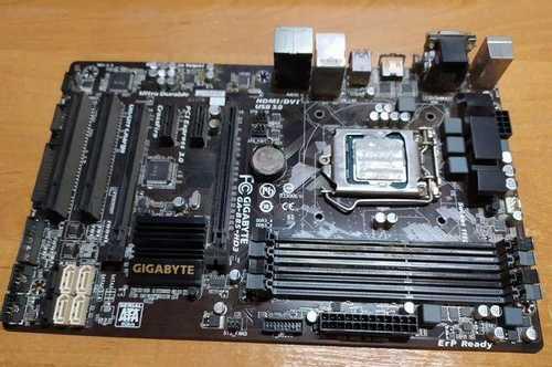 Материнка Gigabyte GA-B85-HD3 с процом i5-4570