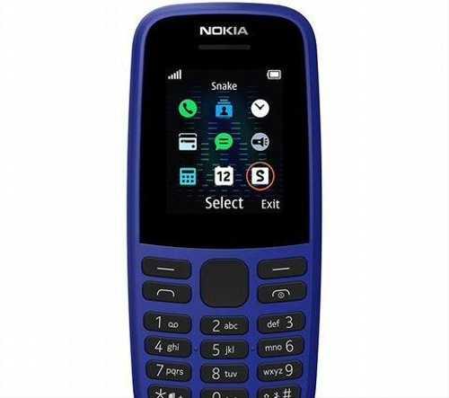 Мобильный телефон Nokia 105 SS 2019 (Blue)