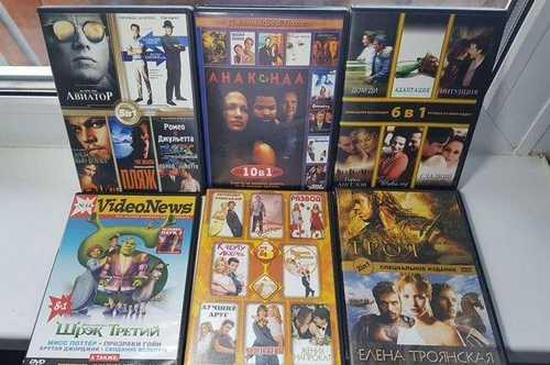 DVD-диски с фильмами (двд-диски) сборники
