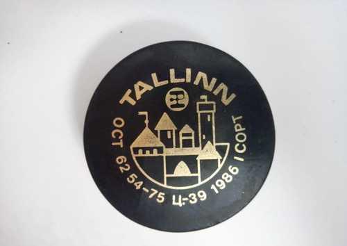 Хоккейная шайба «Tallinn». Эстонская сср, 1986 год