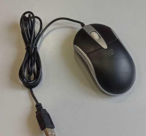 Новая мышка USB проводная 3D Optical Mouse чёрная