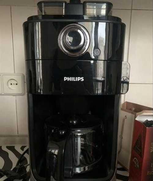 Автоматическая кофемашина Philips Grind & Brew HD7