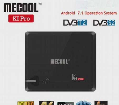 TV Box Mecool KI Pro DVB T2/S2/C на Am logic S905D