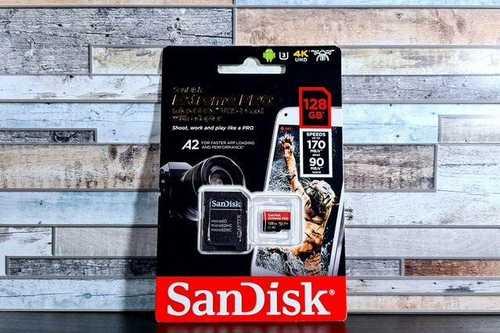 Карта памяти 128GB SanDisk Extreme microsdxc