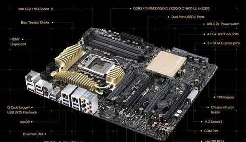 Материнская плата Asus Z97-WS Socket 1150