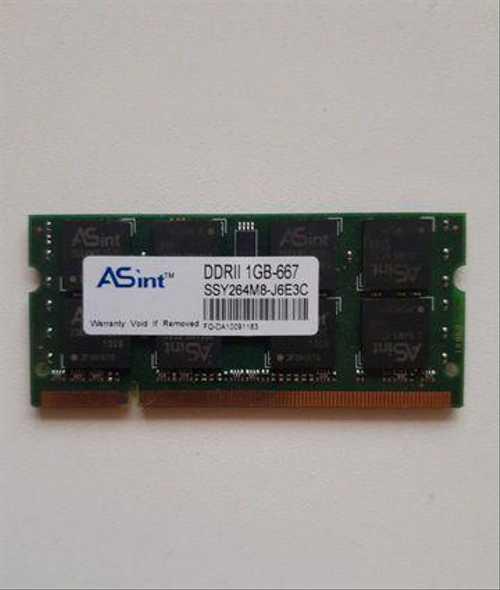 Оперативная память. asint ddr2 1gb-667