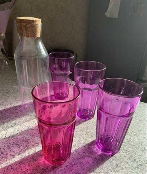 Икеа стаканы бутыль для воды IKEA