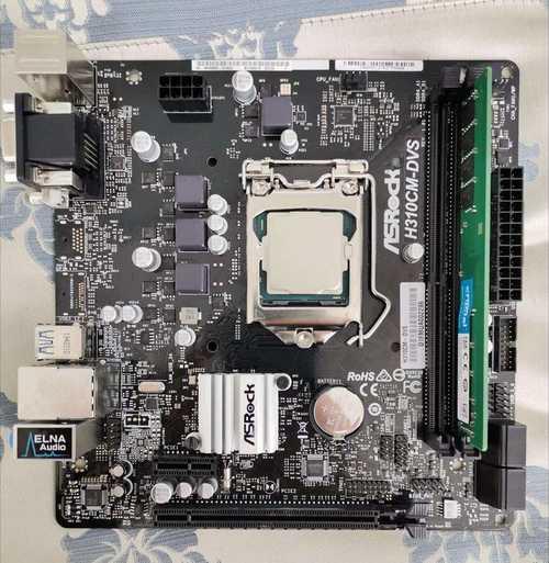 Комплект Intel core i3 8100+H310+8gb