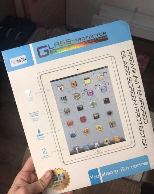 Защитные стекла на iPad 2, 3, 4 опт