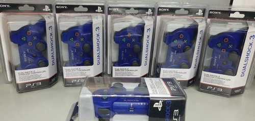 Sony dualshock 3 blue PS3 джойстик синий
