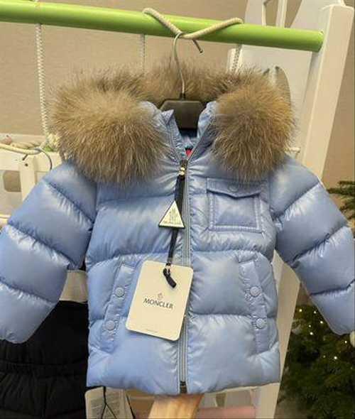 Пуховик moncler детский 18/24