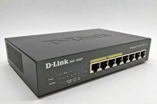 Коммутатор D-Link DGS-1008P