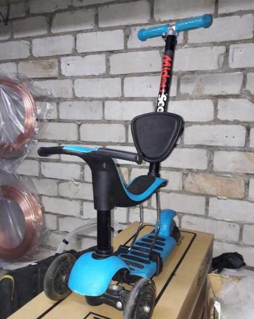 Детский самокат беговел scooter