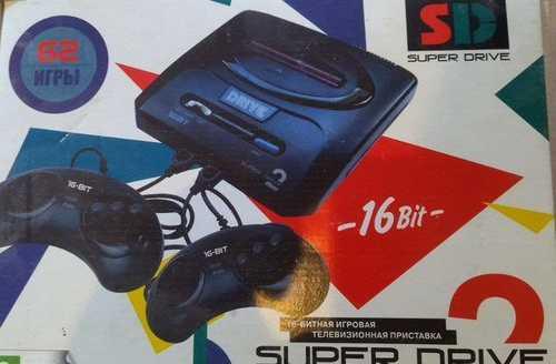 Sega Super Drive 2, 62 встроенных игры+катридж