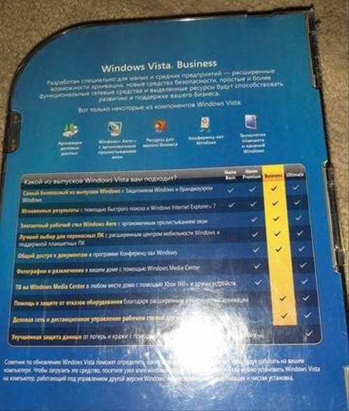 Торг Оригинальная Windows Vista Box Business в упа