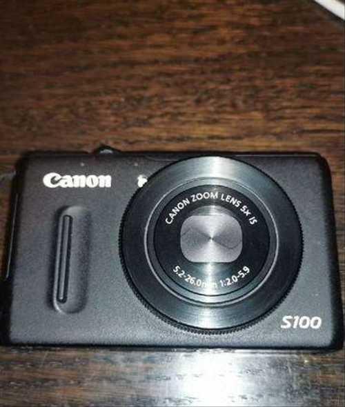 Canon powershot s100 + зарядка + чехол