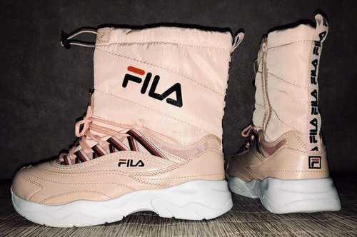 Зимняя обувь Fila новая дутики Pink