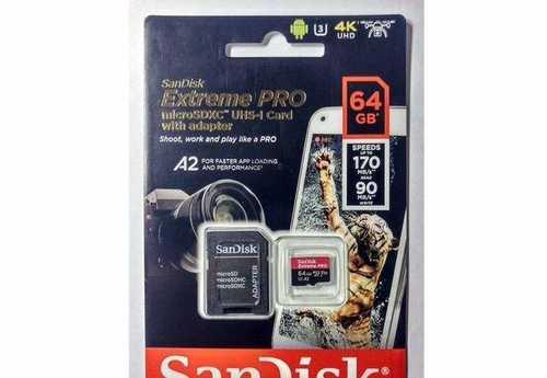Sandisk Extreme Pro 64 Gb UHS-I 170 Mb/s оригинал