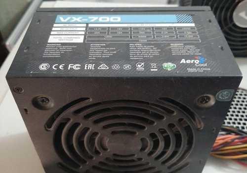Нерабочий бп 700W Aerocool VX