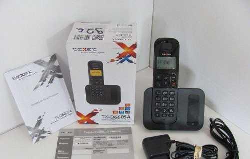 Телефон беспроводной (dect) teXet TX-D6605A