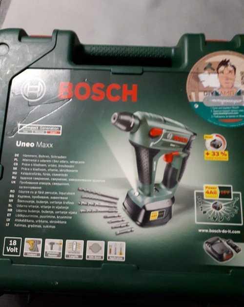 Перфоратор аккумуляторный Bosch Uneo Maxx