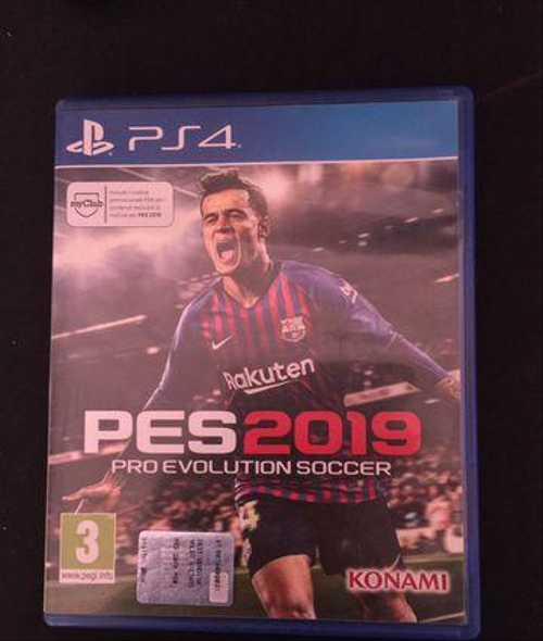 Игра для playstation ps4 pes 2019