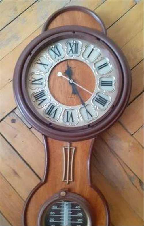 Часы "Маяк",кварц с термометром