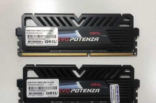 Оперативная память Geil DDR3 8GB (2X4GB) 1866Мгц