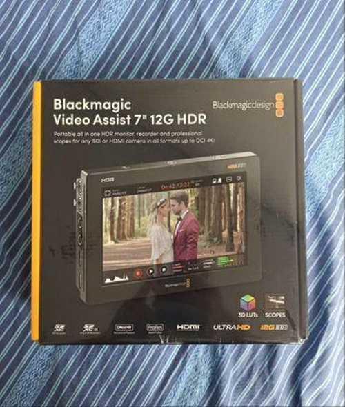 Blackmagic video assist 7” HDR 12G