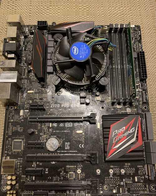 Asus Z170 Pro Gaming (проц+озу)