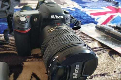 Зеркальный фотоаппарат nikon d80 +аксессуары