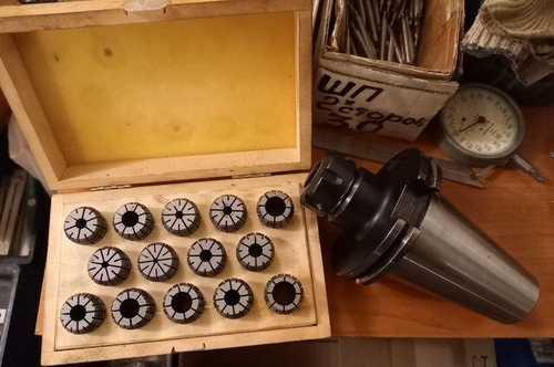 Цанговый патрон Holex SK50 + 14 цанг ER25