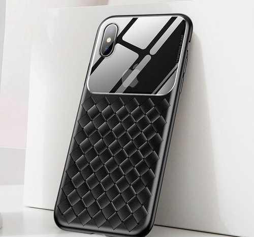 Чехол для iPhone XS Max Baseus Glass & Weaving