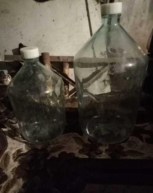 Бутыль стеклянный