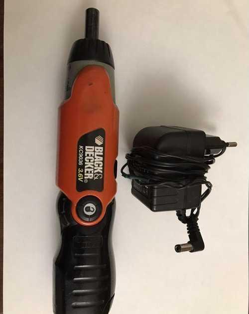 Отвертка аккумуляторная black & decker KC9039KA