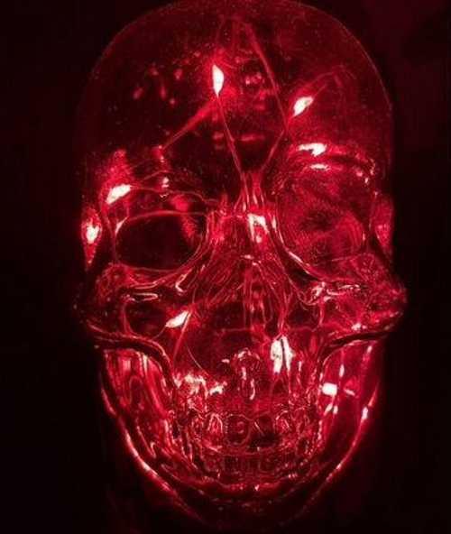 Лампа светильник ночник череп
