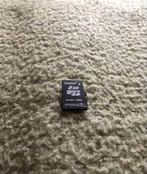 Карта памяти MicroSD 2 Gb